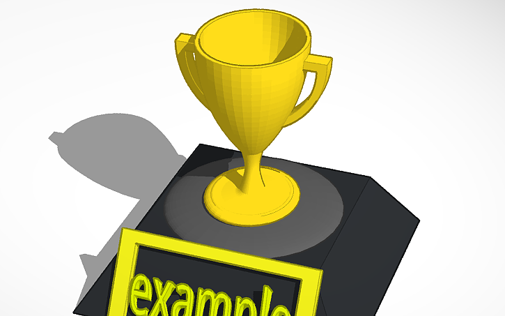 3D design Trophy - Tinkercad