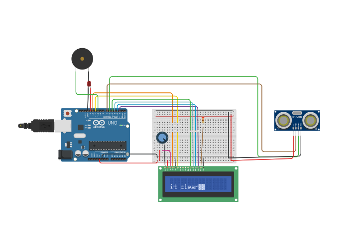 Circuit design Automated Security System | Tinkercad