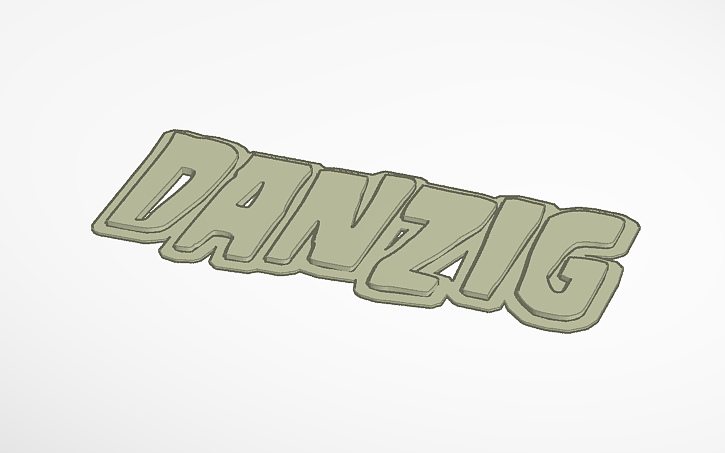 3D design Danzig Logo - Tinkercad