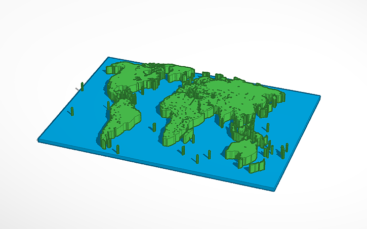 3D design Earth - Tinkercad