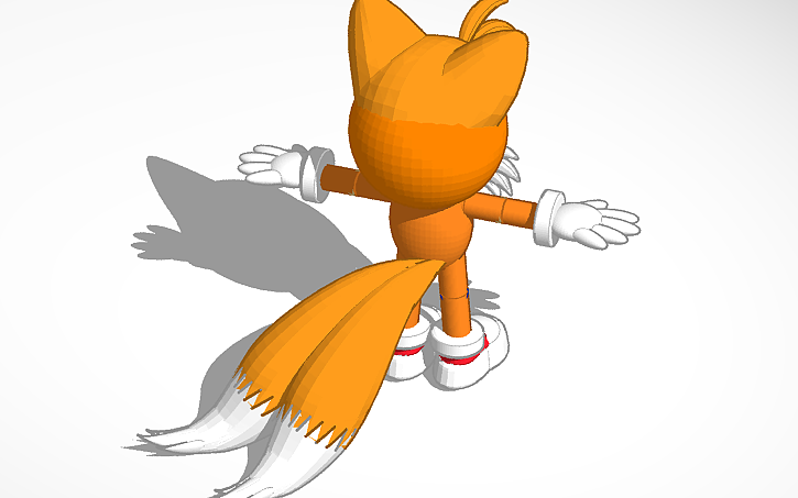 3D design tails - Tinkercad