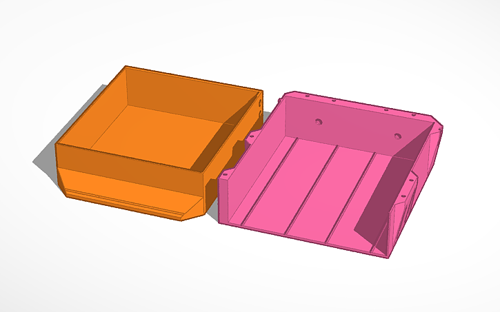 3D design Lack Enclosure Drawers Wide - Tinkercad