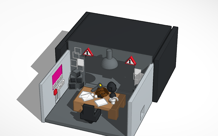 3D design FNAF 2 Office - Tinkercad