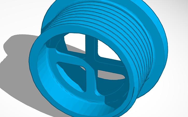 3D design Threaded valve male - Tinkercad