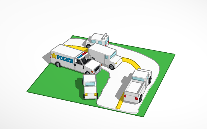 3D design a curve road - Tinkercad