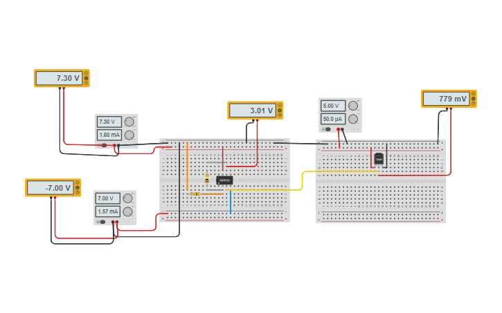 Circuit design Experiment 1 - Tinkercad