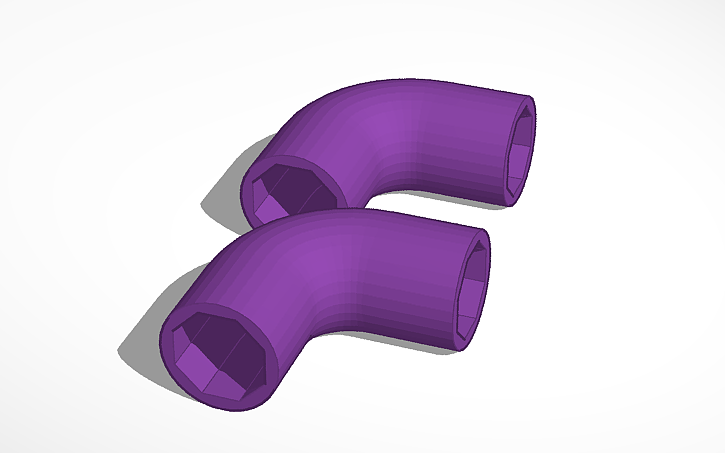 3D design elbow - Tinkercad