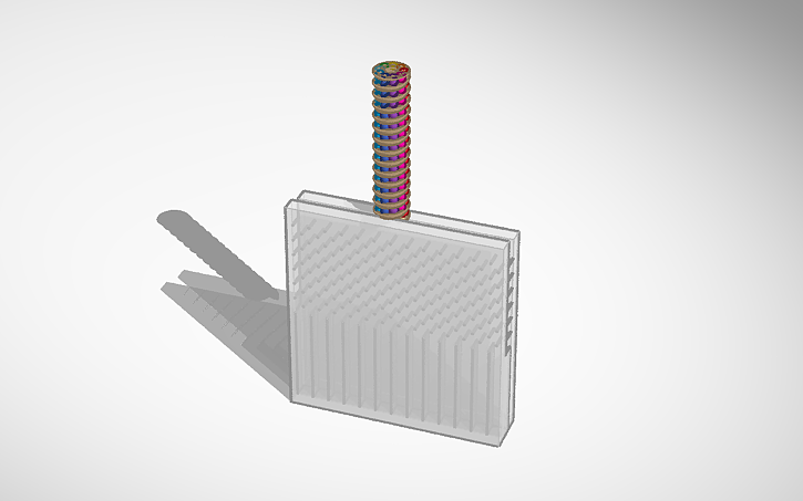 3D design Galton Board - SIM LAB - Tinkercad