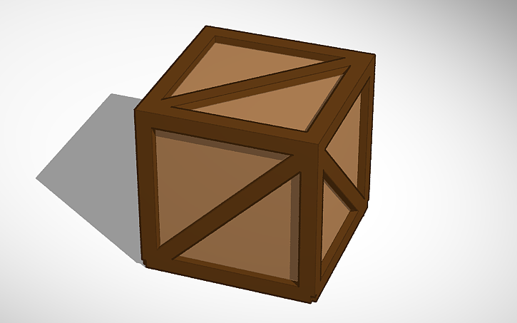 3D design crate - Tinkercad