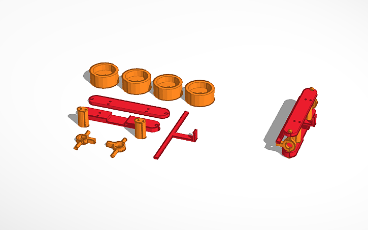 3D design 1/25 Steering Rack V2 - Tinkercad