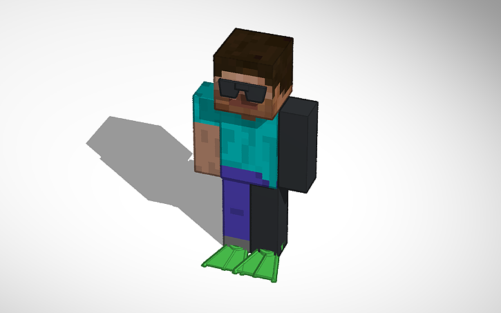 3D design Cool Steve Skin - Tinkercad