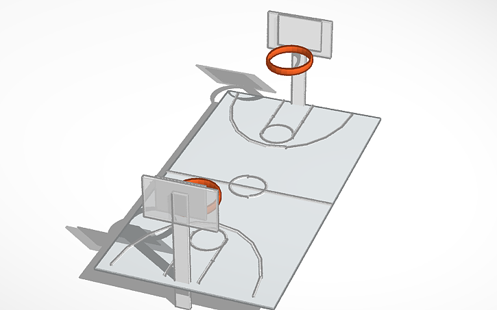 3D design Basketball Court - Tinkercad