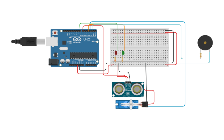 Circuit design projeto arduino - Tinkercad