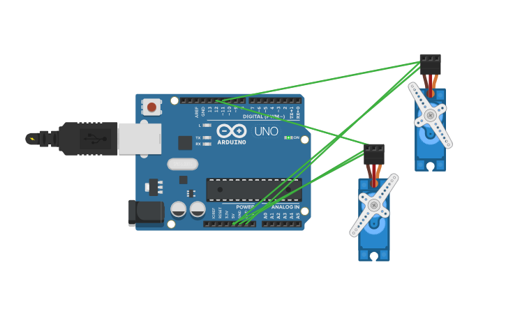Circuit Design Servo Motor1 Tinkercad