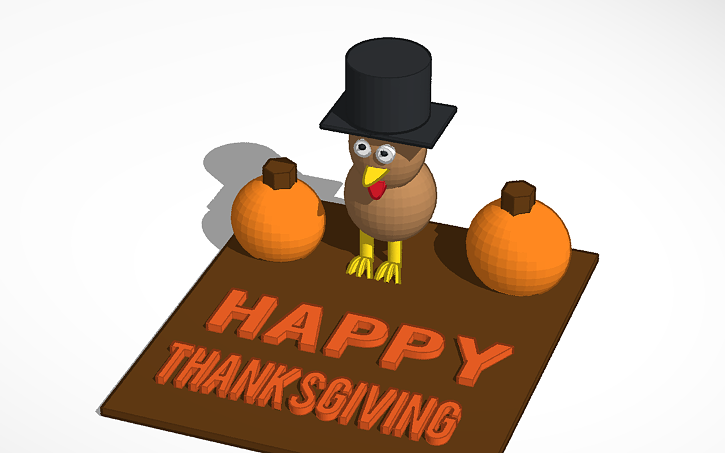 3D design #thanksgiving - Tinkercad