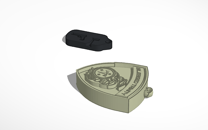 3D design BT Titans keychain - Tinkercad