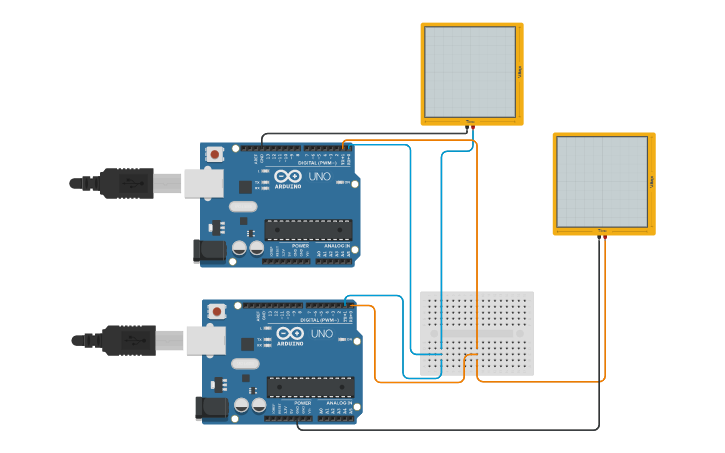 Circuit Design Serial Communication With Arduinos Tinkercad