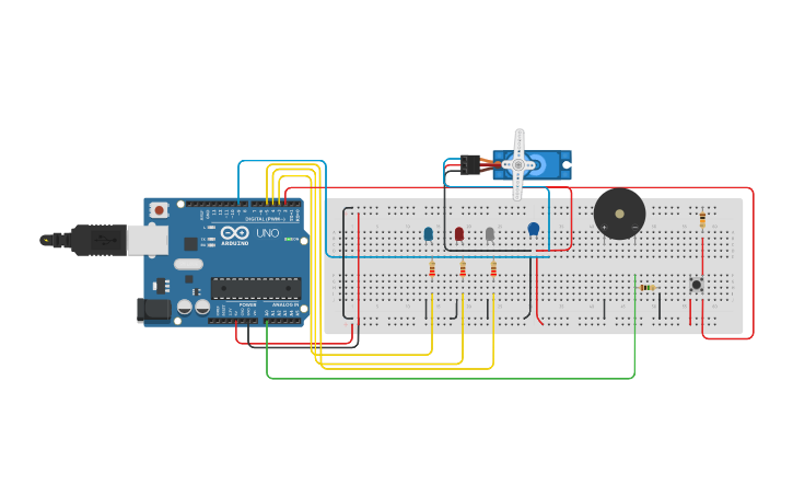 Circuit Design Knock Lock Tinkercad