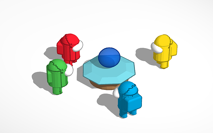 3D design Among Us 3 - Tinkercad