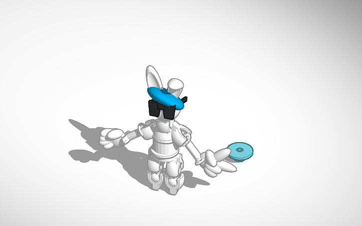 3D design Bunny Artist action figure | Tinkercad