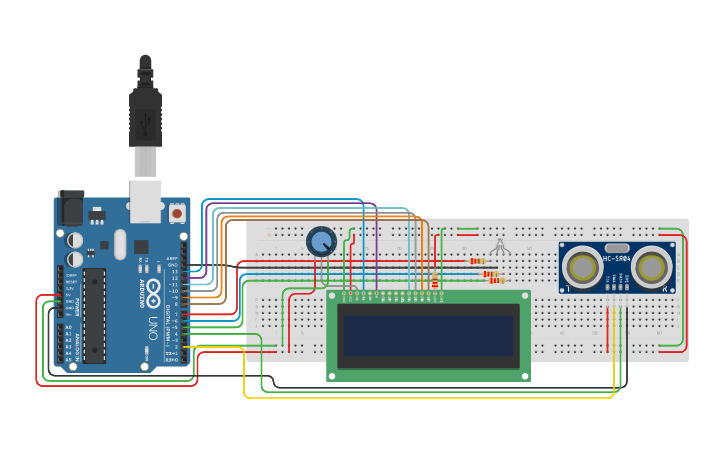 Circuit Design Proximity Countdown Tinkercad