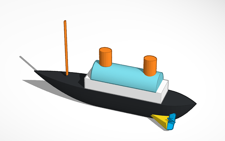 3D design Random ship - Tinkercad