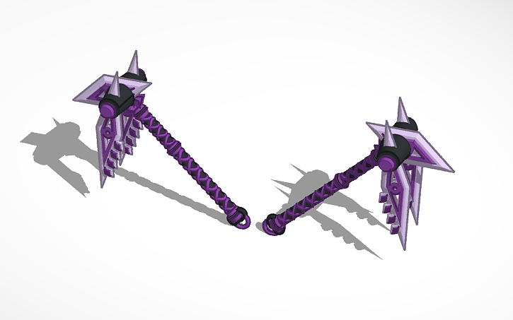 3D design Venom Spike Grapple Axes | Tinkercad