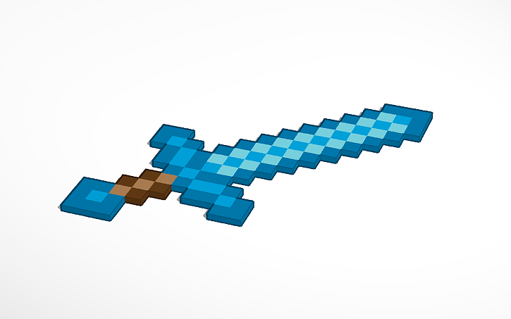 3D design diamond sword - Tinkercad