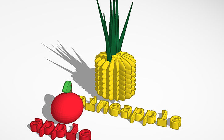 3D design pineapple or corn??? - Tinkercad