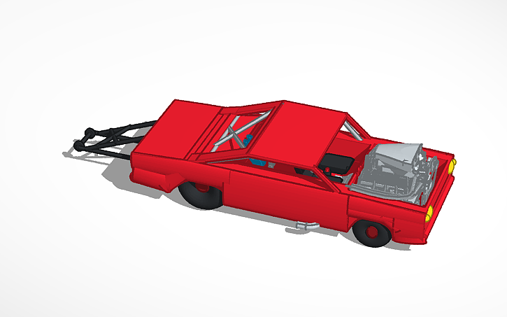 3D design drag car | Tinkercad