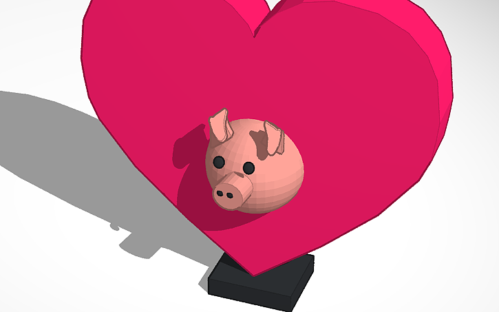 3D design pig statue | Tinkercad