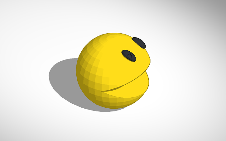 3D design Pacman - Tinkercad