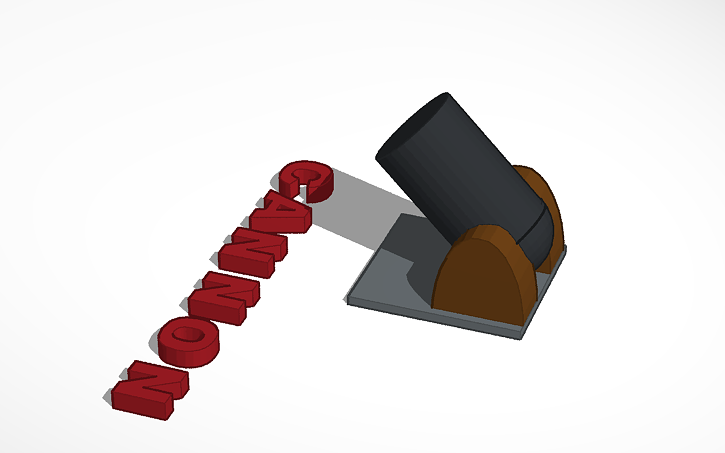 3D design cannon - Tinkercad