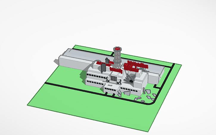 3D design Chernobyl Nuclear Reactor - Tinkercad
