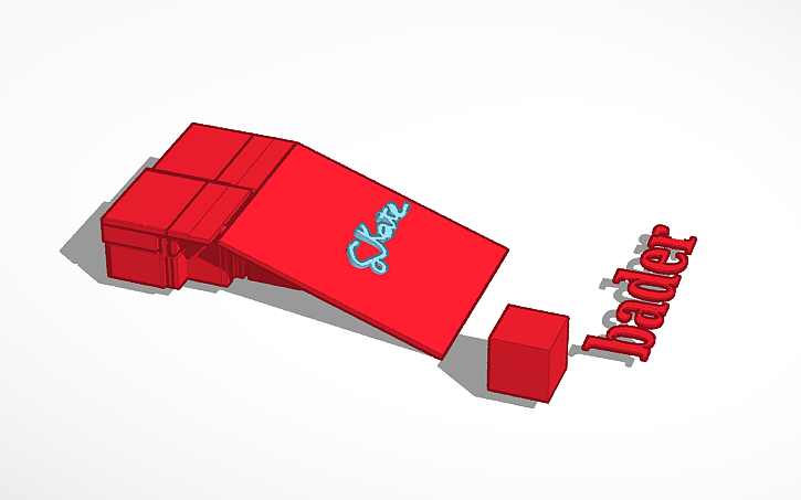 3D design skateboard ramp by bader 6O - Tinkercad