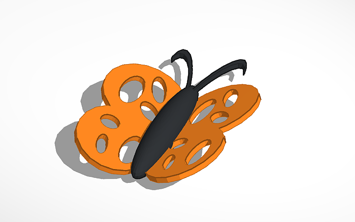 3D design Butterfly | Tinkercad