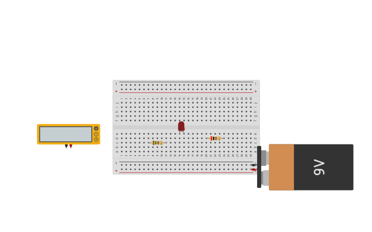 Circuit design Showing Ohm's Law | Tinkercad