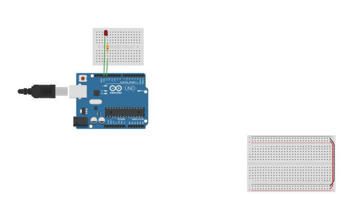 Circuit design Lab1: Led on-off | Tinkercad