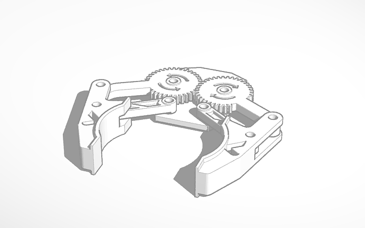 3D design robotic arm claw - Tinkercad