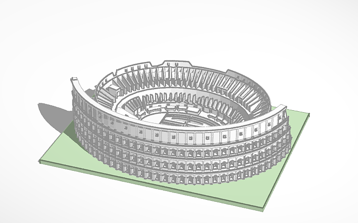 3D design Colosseo - Tinkercad