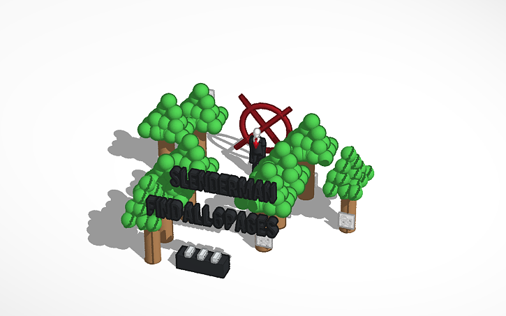 3D design Slender man in real life | Tinkercad