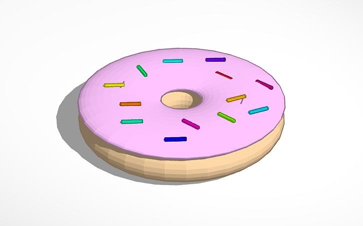 3D design Omega Doughnut - Tinkercad