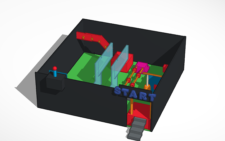 3D design American Ninja Warrior Course - Tinkercad