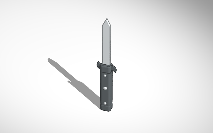3D design Switchblade - Open - Tinkercad