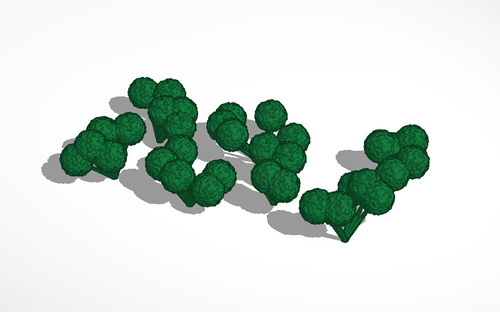 3D design HexaModels PRINT - Tree Leaves - Tinkercad