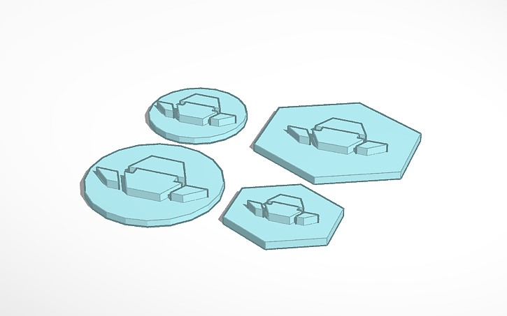 3D design SWL heavy token - Tinkercad