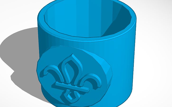 3D design Scout TP woggle - Tinkercad