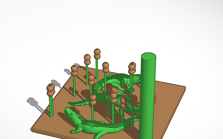 3D design CO alligator - Tinkercad