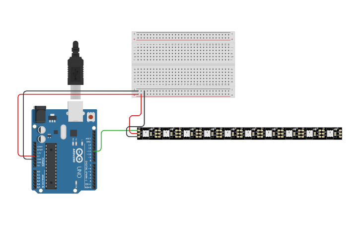 Circuit design NeoPixel_Example2 | Tinkercad