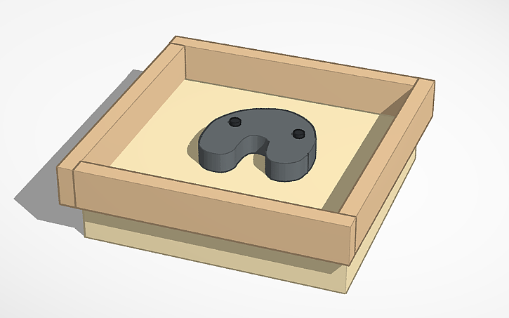 3D design lightbox - Tinkercad